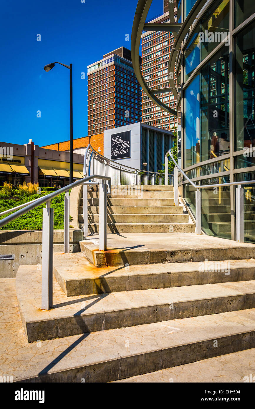Staircase and modern building in Boston, Massachusetts Stock Photo - Alamy