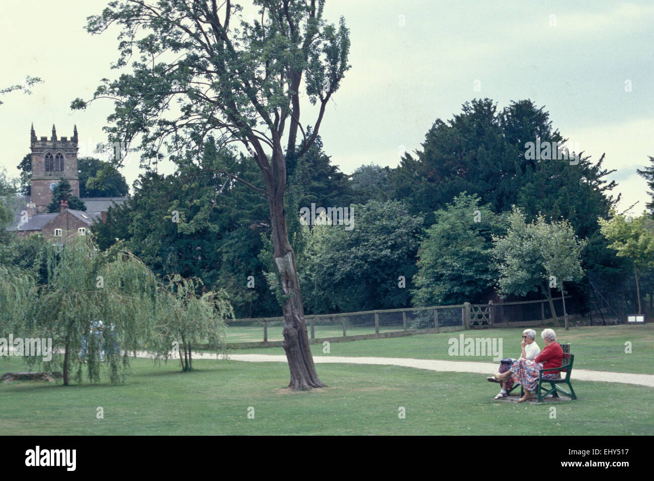 Cremorne Gardens by The Mere Ellesmere Shropshire Stock Photo - Alamy