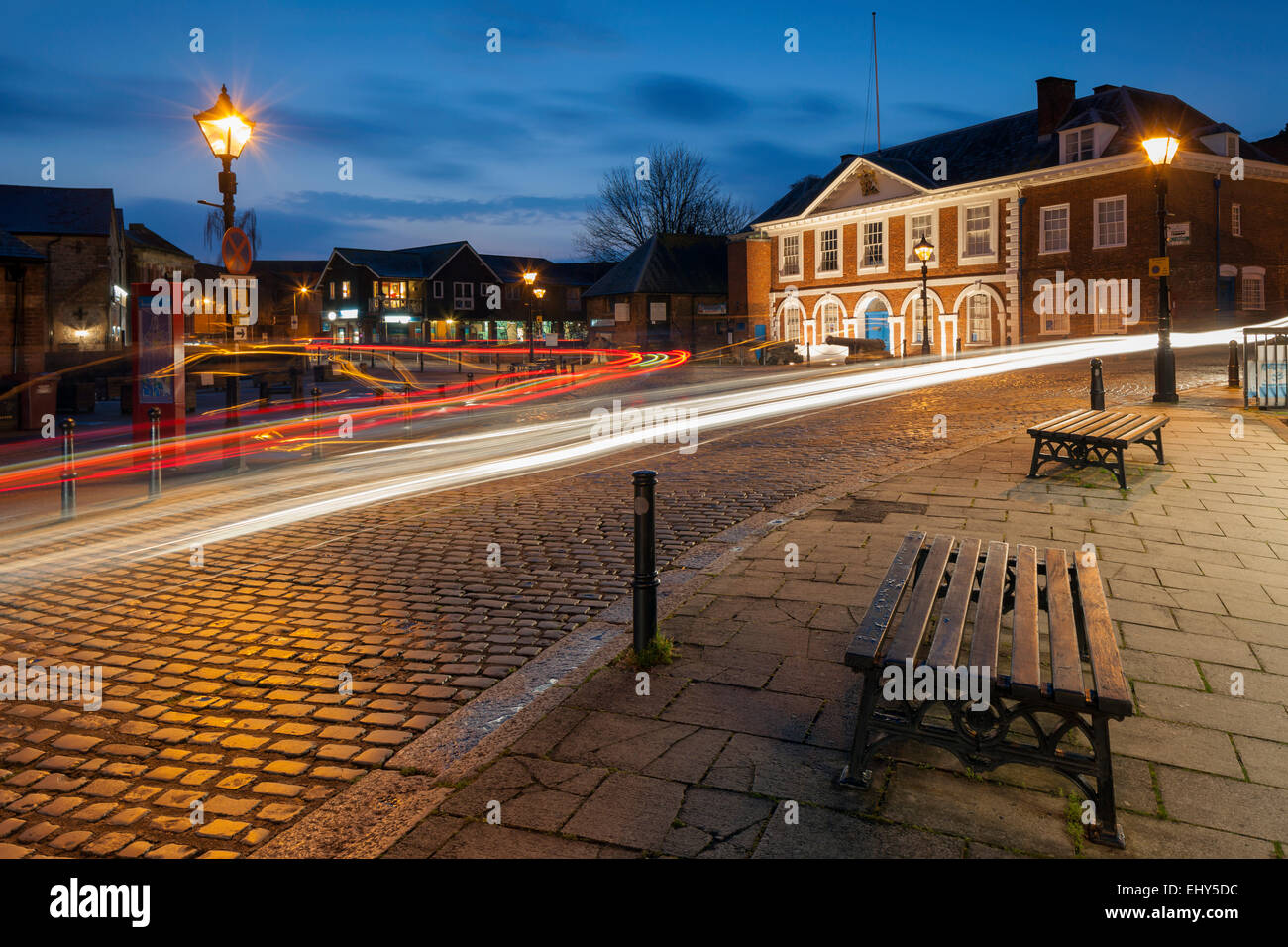 Evening at historic Custom House in Exeter, UK Stock Photo - Alamy