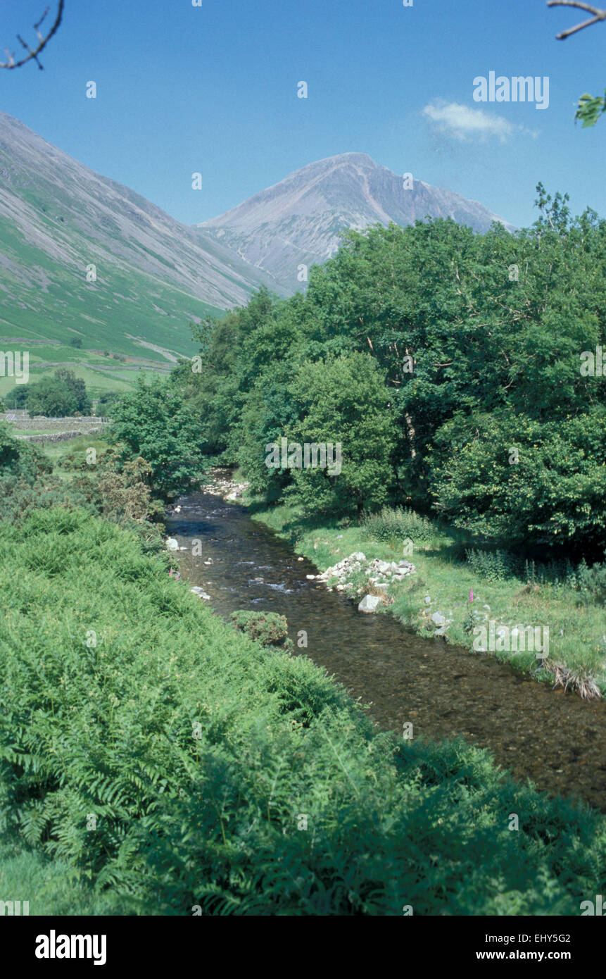 Mosedale Beck by path form Down in the Dale Bridge to Wasdale Head ...
