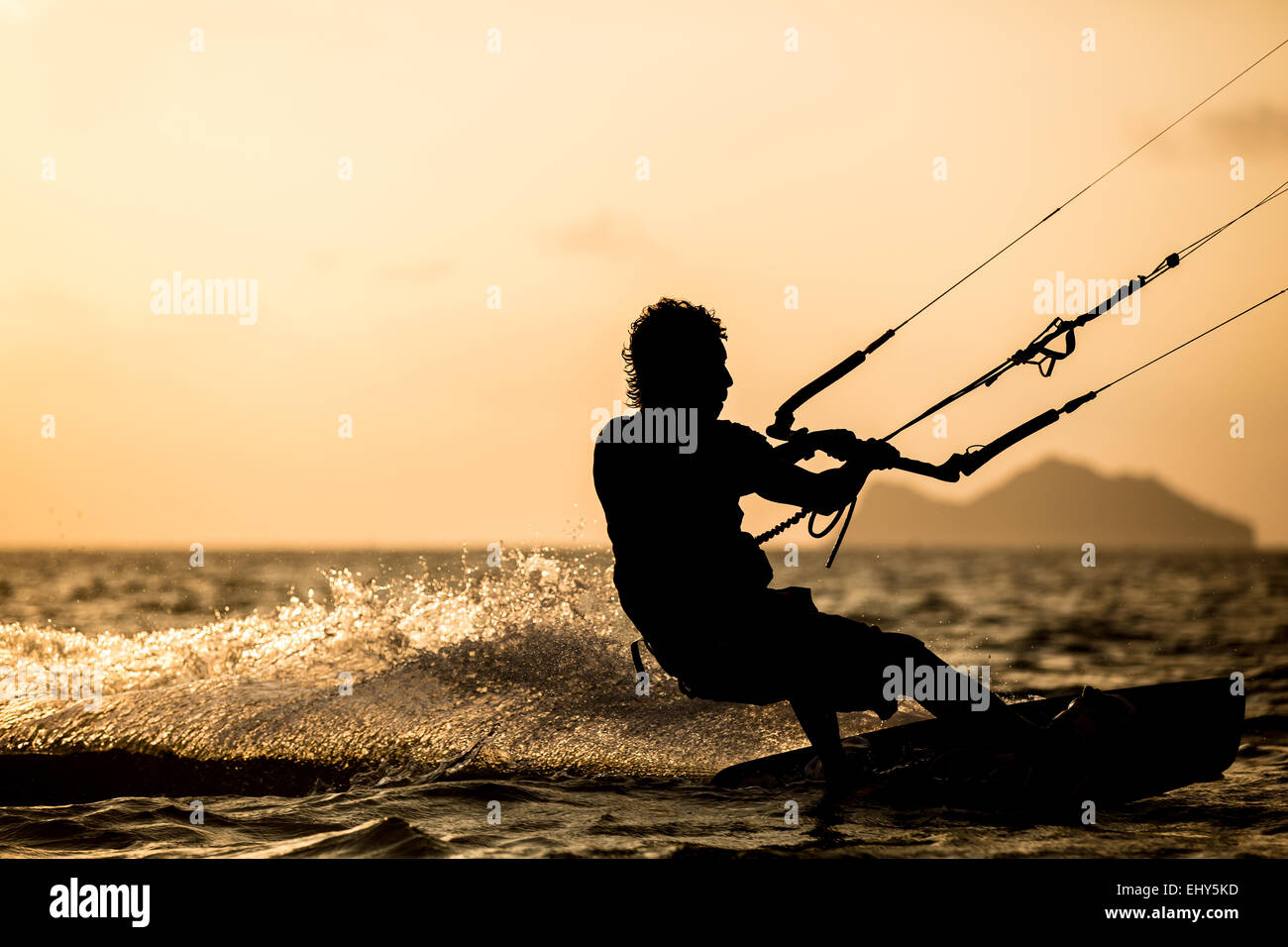 Kitesurfing Action Photo Stock Photo - Alamy