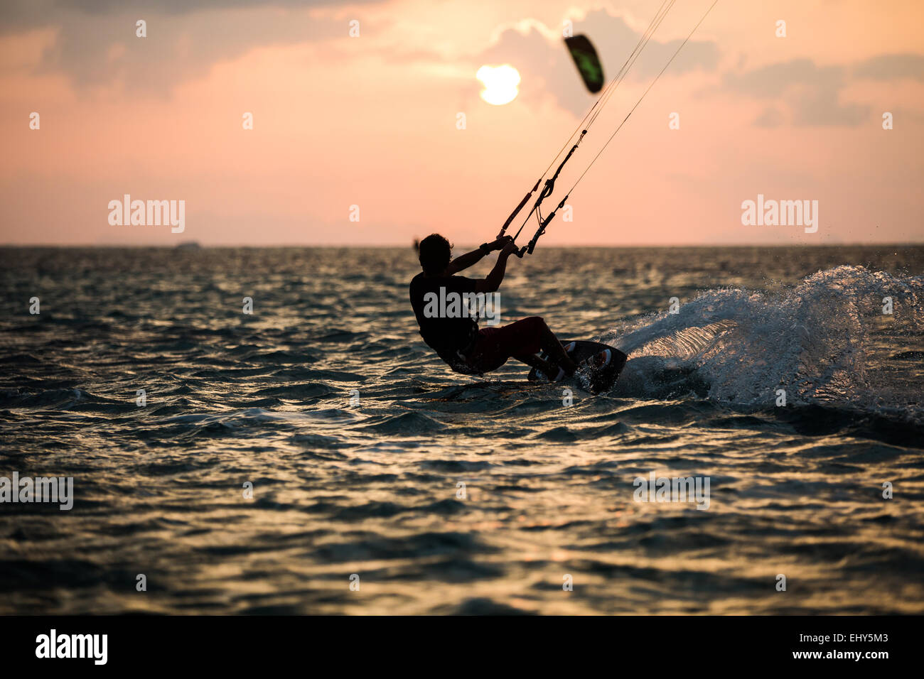 Kitesurfing Action Photo Stock Photo - Alamy