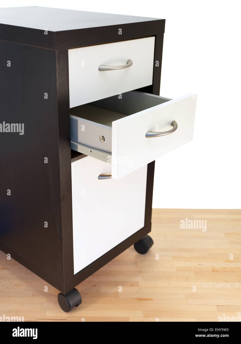 A close up shot of a set of office drawers Stock Photo - Alamy