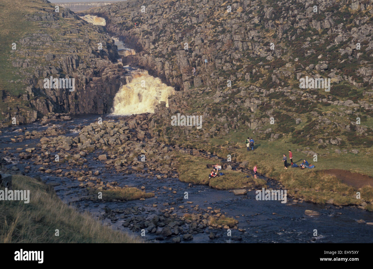 Cauldron Snout on the river Tees. Cumbria / Co Durham Border Stock ...