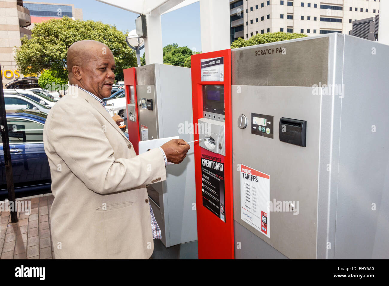Johannesburg South Africa,Black man men male,parking vending machine ...