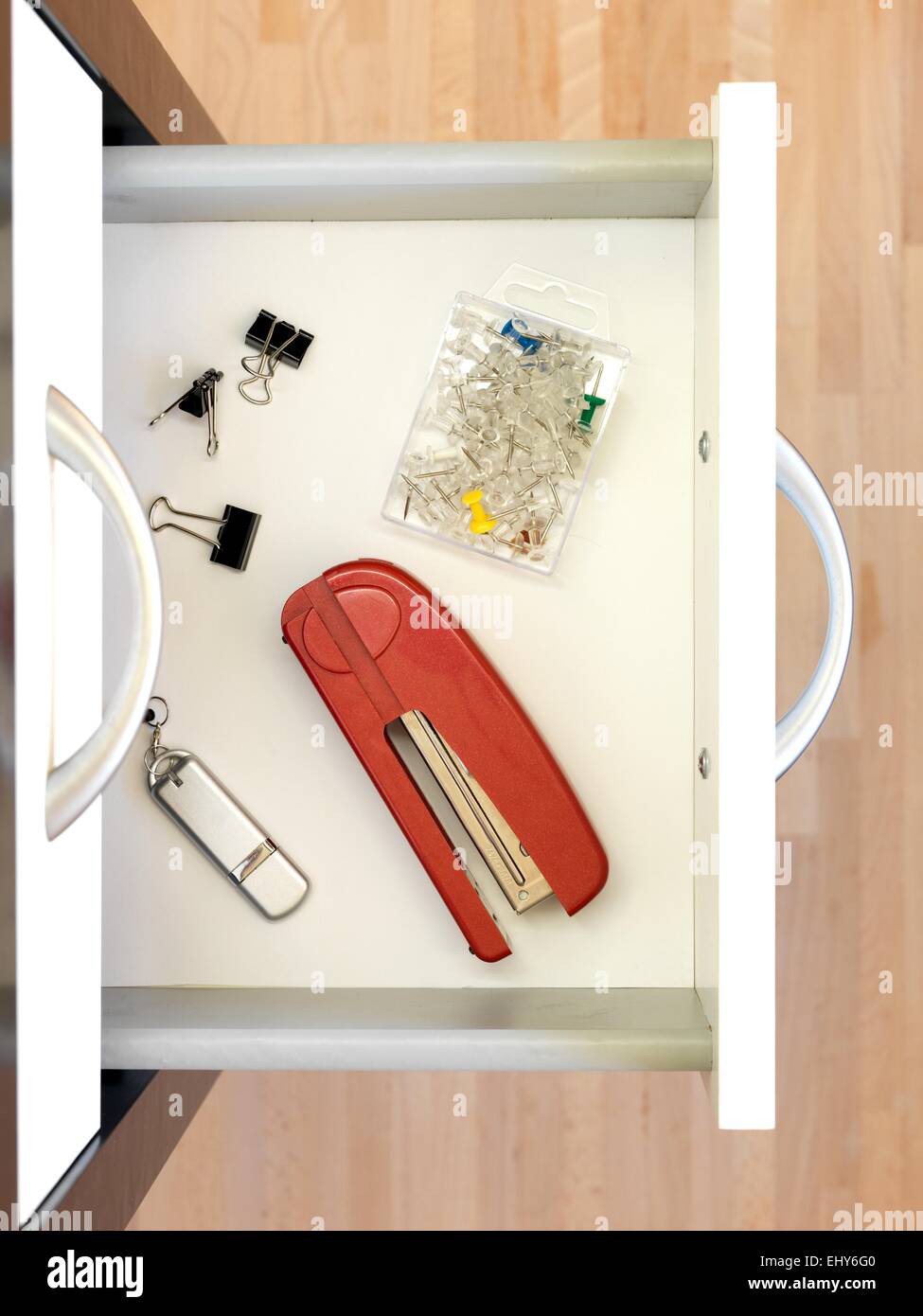 A close up shot of a set of office drawers Stock Photo - Alamy