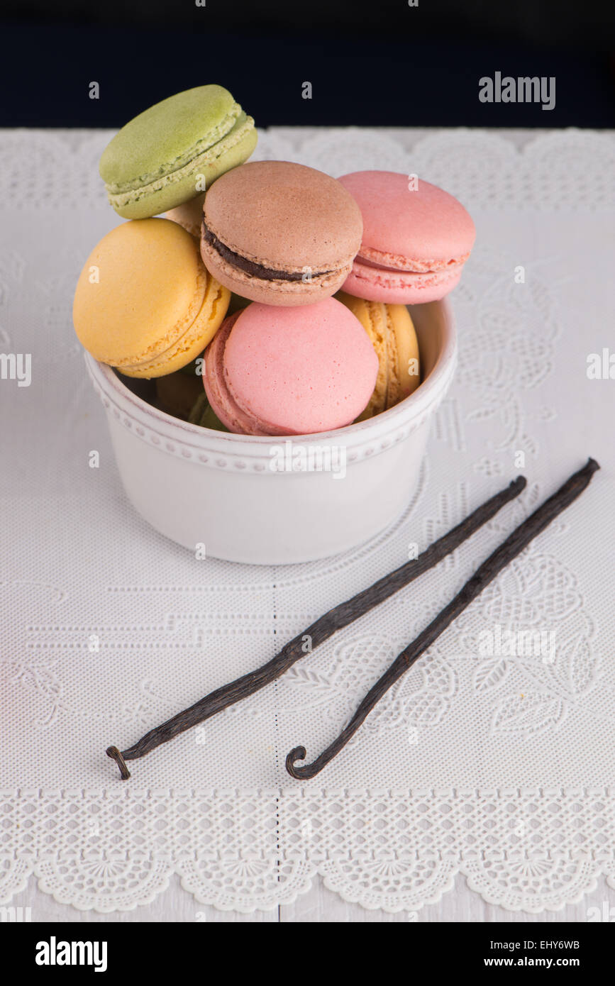 Classic Macarons with Raspberry, Coffee, Chocolate and Pistachios ...