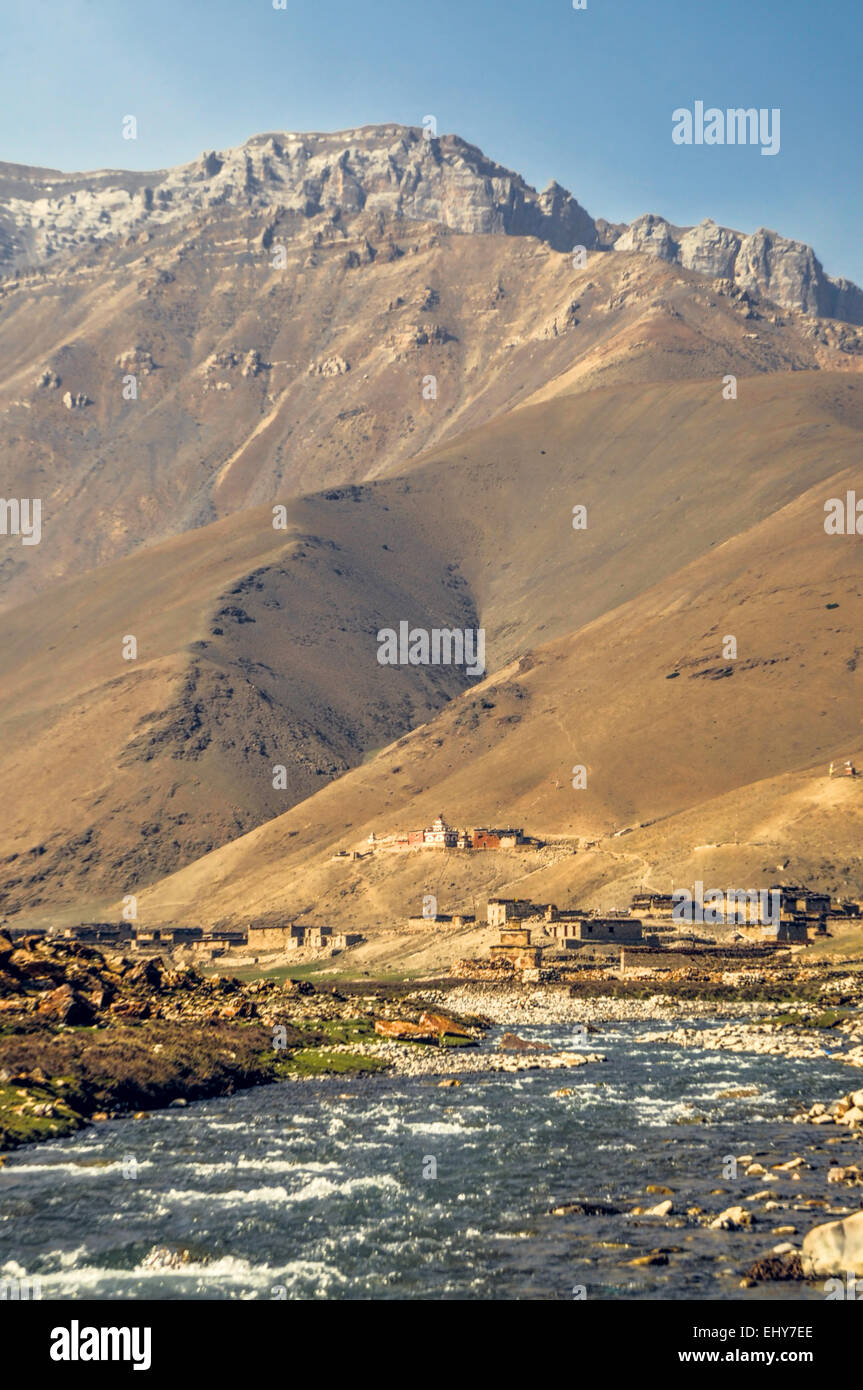 Scenic river in valley in Himalayas mountains in Nepal Stock Photo - Alamy