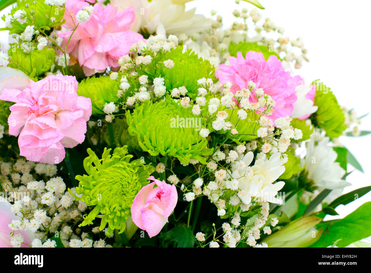 Colorful Flowers Bouquet Isolated Stock Photo - Alamy