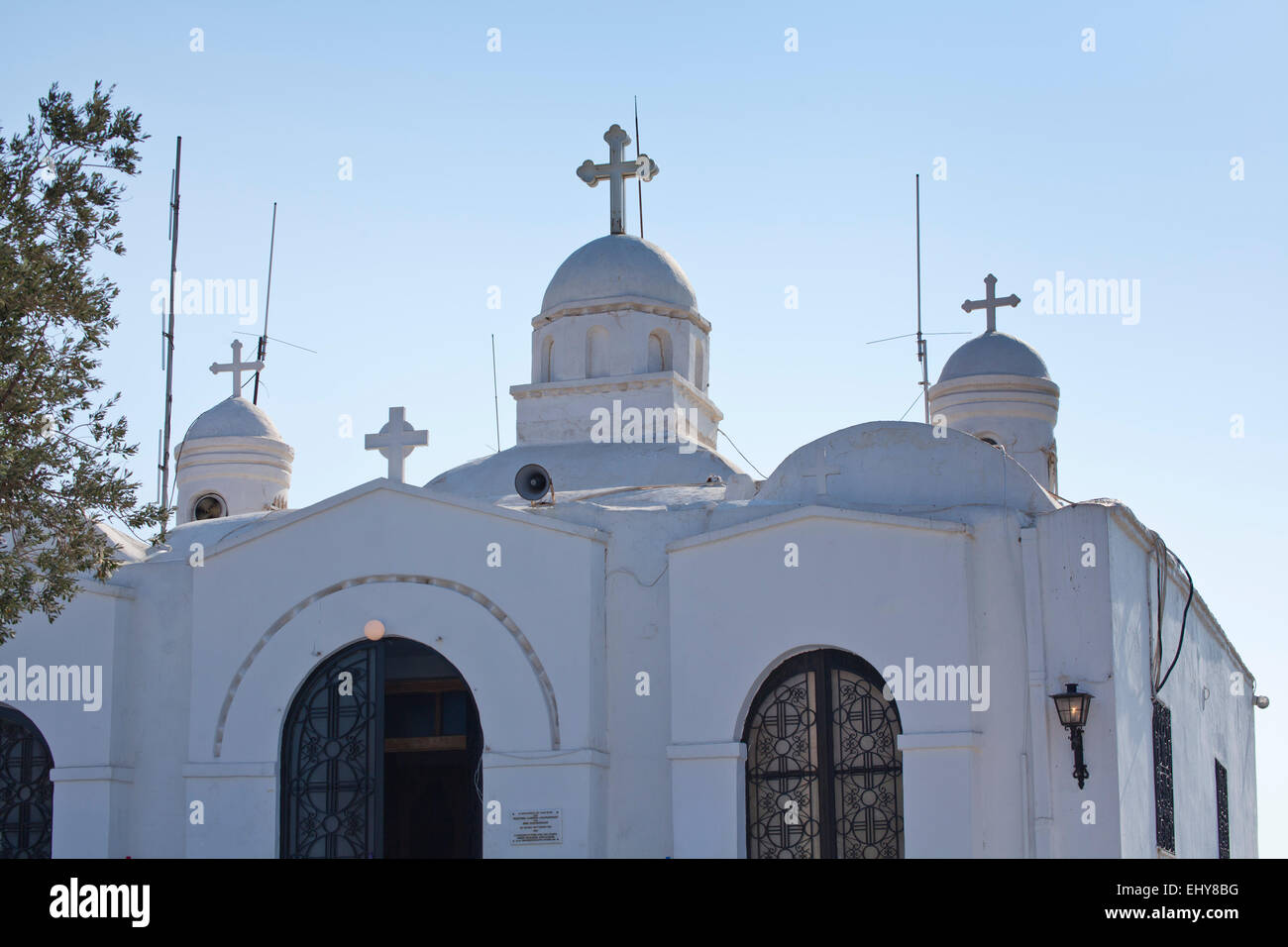 Chapel of St. George on Mount Lycabettus in Athens, Greece Stock Photo ...