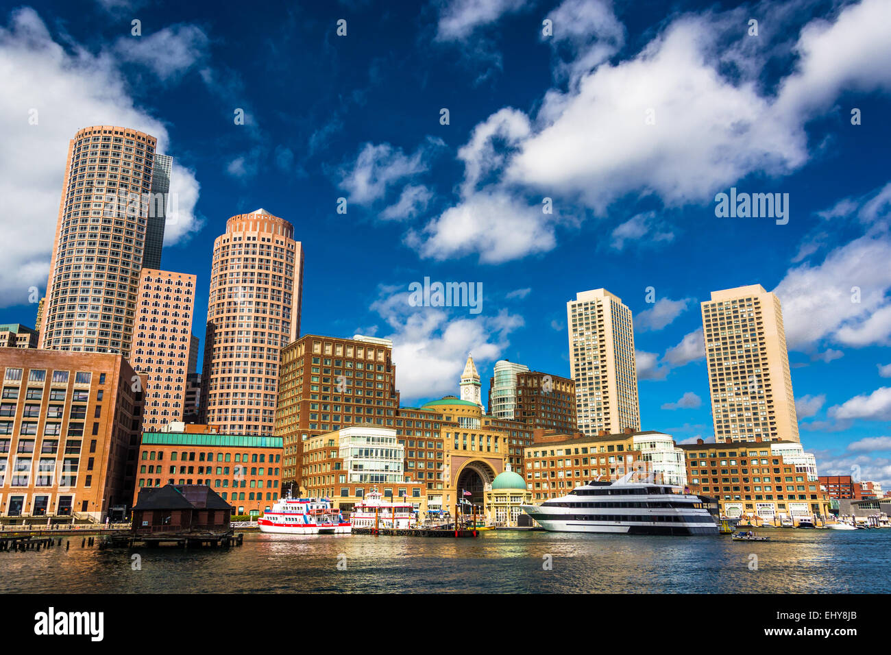 The Boston Skyline, seen from Fort Point Stock Photo - Alamy
