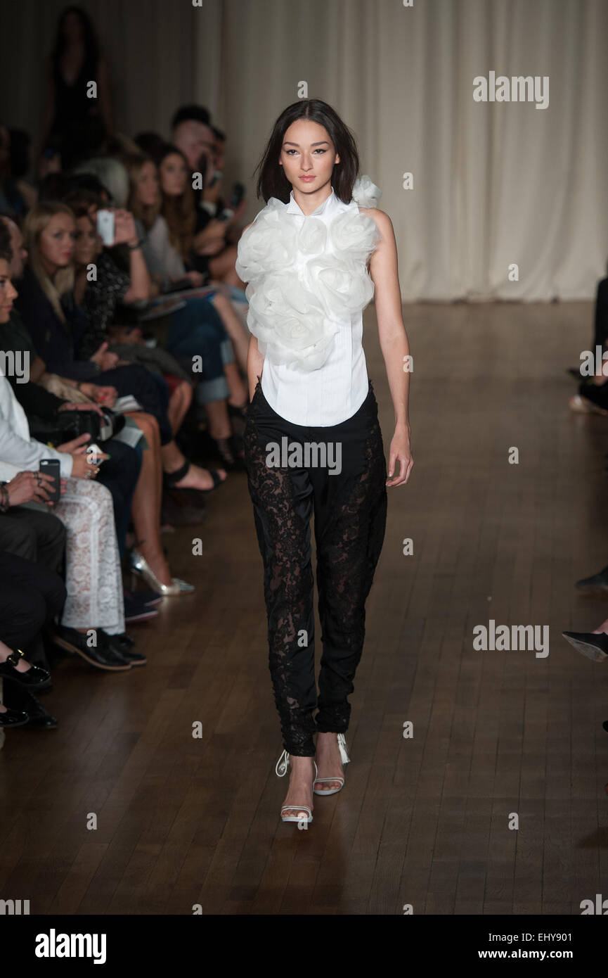 LFW s/s 2015: Marchesa - front row and catwalk held at the Royal Opera ...