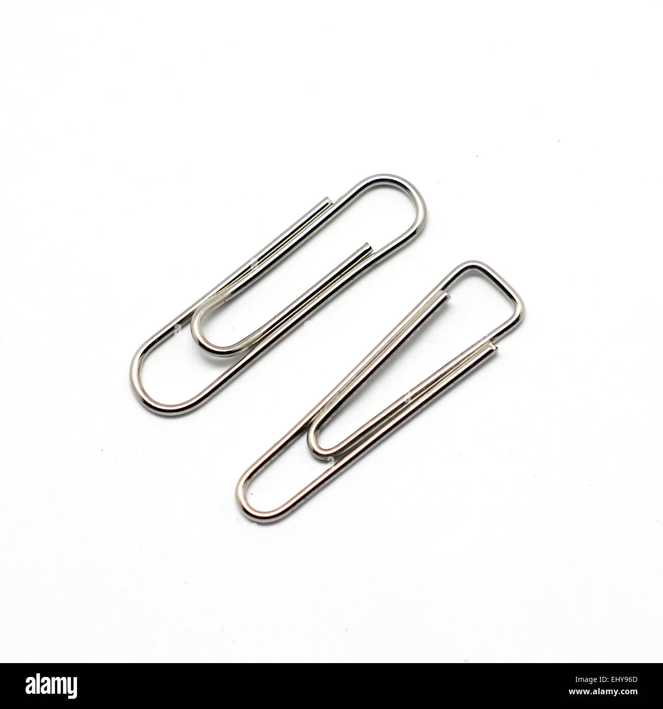 Paper clip isolated on white background Stock Photo - Alamy