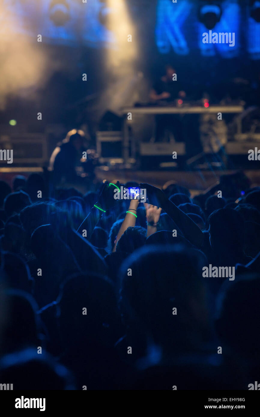 Young people having fun at music concert Stock Photo - Alamy