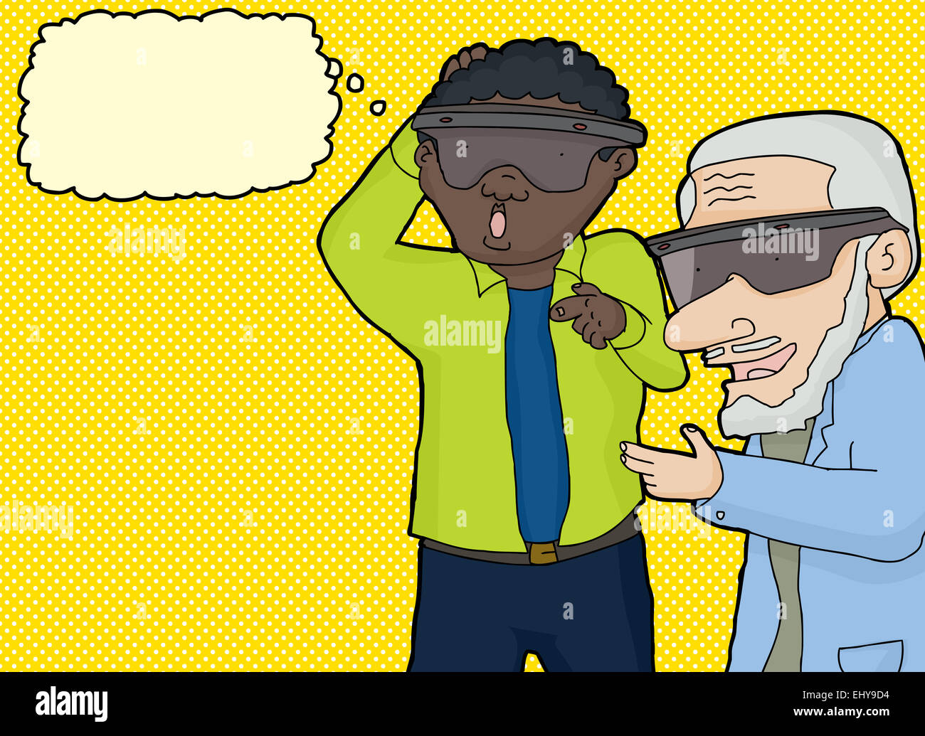 Thinking man two fingers hi-res stock photography and images - Alamy