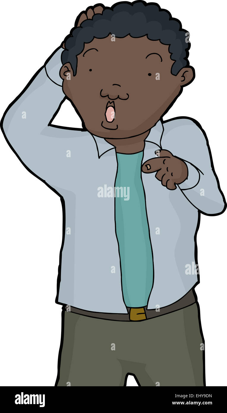 Man scratching head cartoon hi-res stock photography and images - Alamy