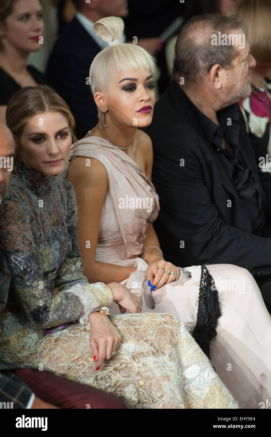 LFW s/s 2015: Marchesa - front row and catwalk held at the Royal Opera ...
