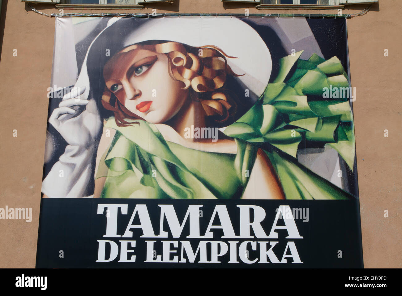 Turin, Italy. 18th Mar, 2015. Advertising poster of the Tamara de ...