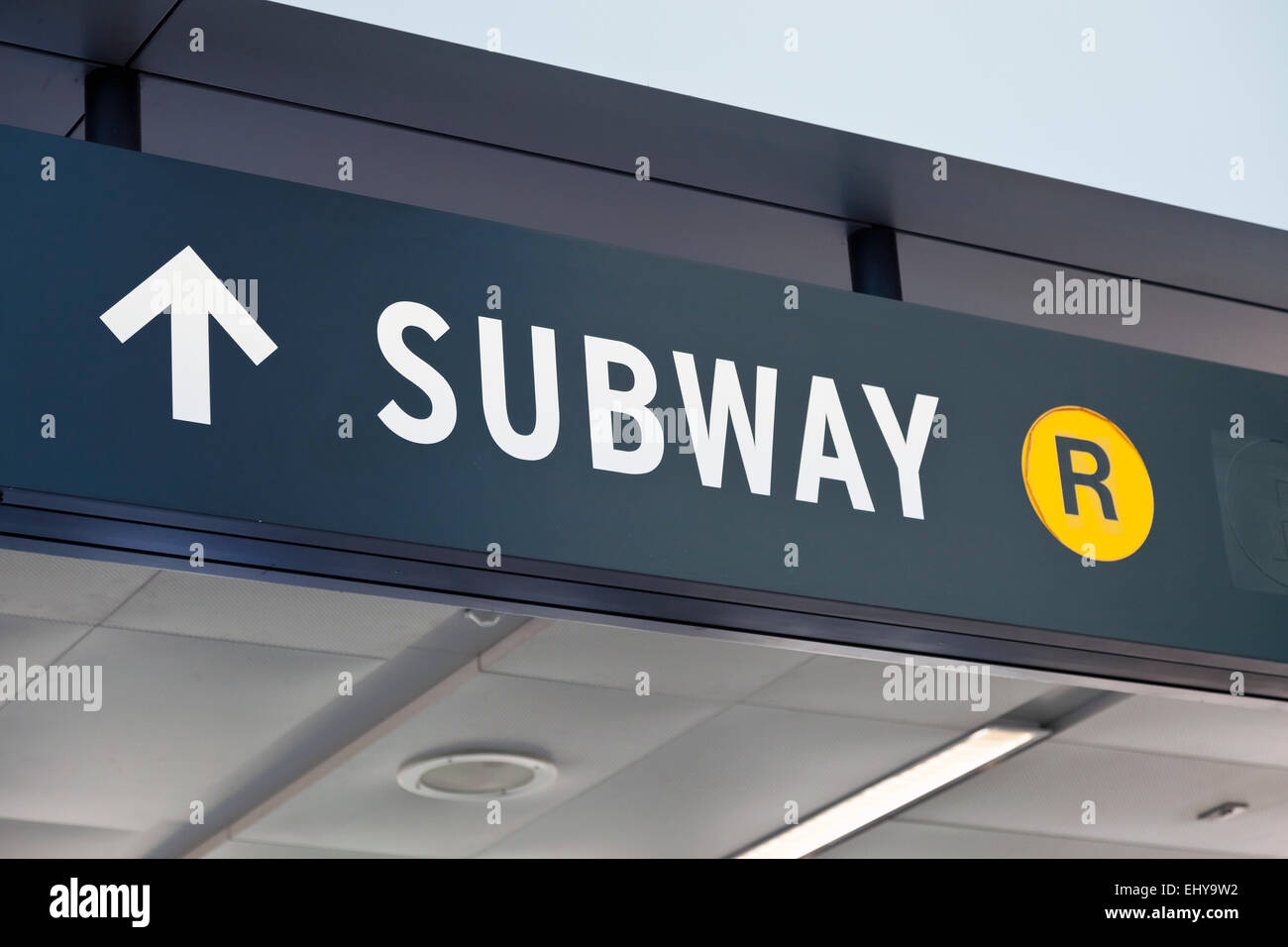 New York City Staten Island terminal the Subway sign Stock Photo - Alamy