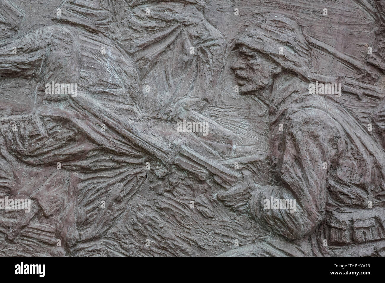 Gallipoli, Turkey, WW1 Centenary 2015 - relief of Turkish troops Stock ...