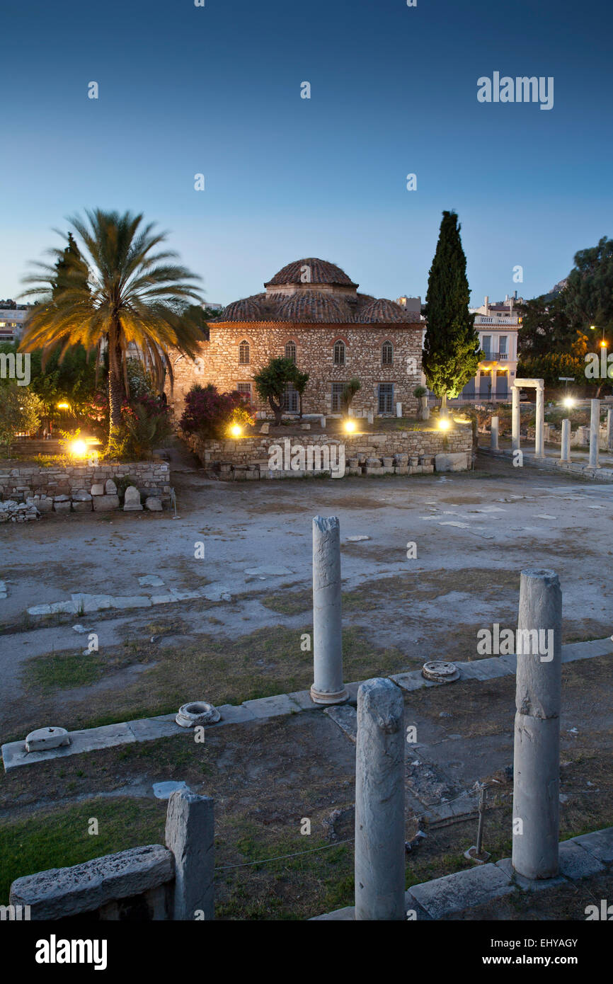 Fethiye Mosque in the Ancient roman Agora in Athens, Greece Stock Photo ...
