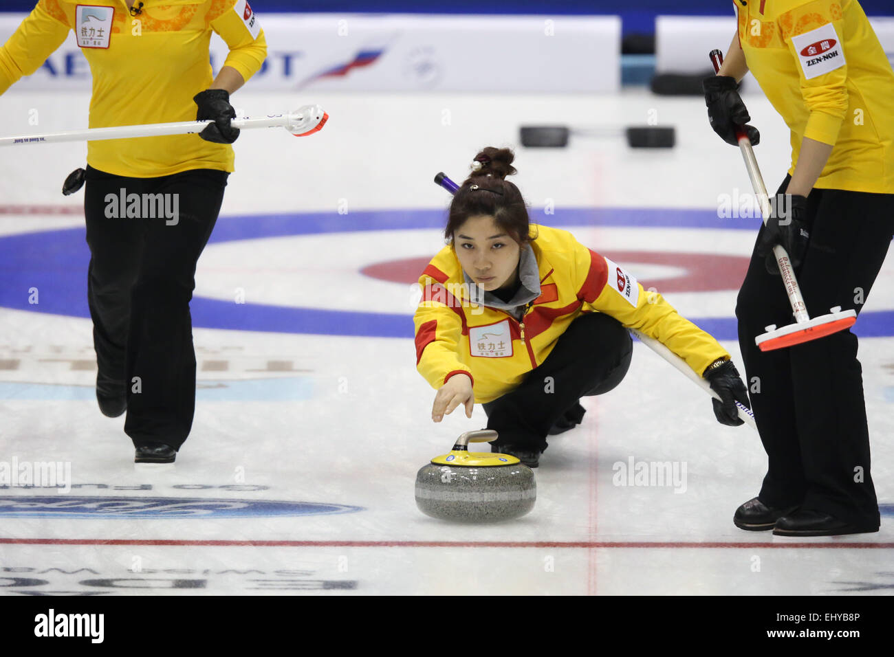 Sapporo, Hokkaido, Japan. 18th Mar, 2015. Liu Sijia (CHN) Curling : World Women's Curling ...