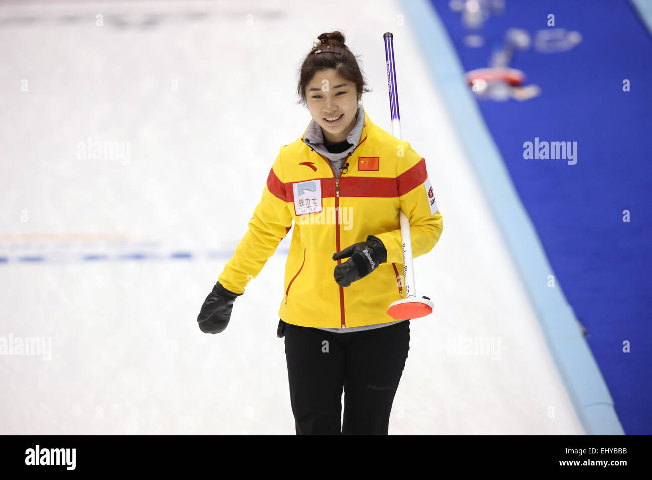 Sapporo, Hokkaido, Japan. 18th Mar, 2015. Liu Sijia (CHN) Curling : World Women's Curling ...