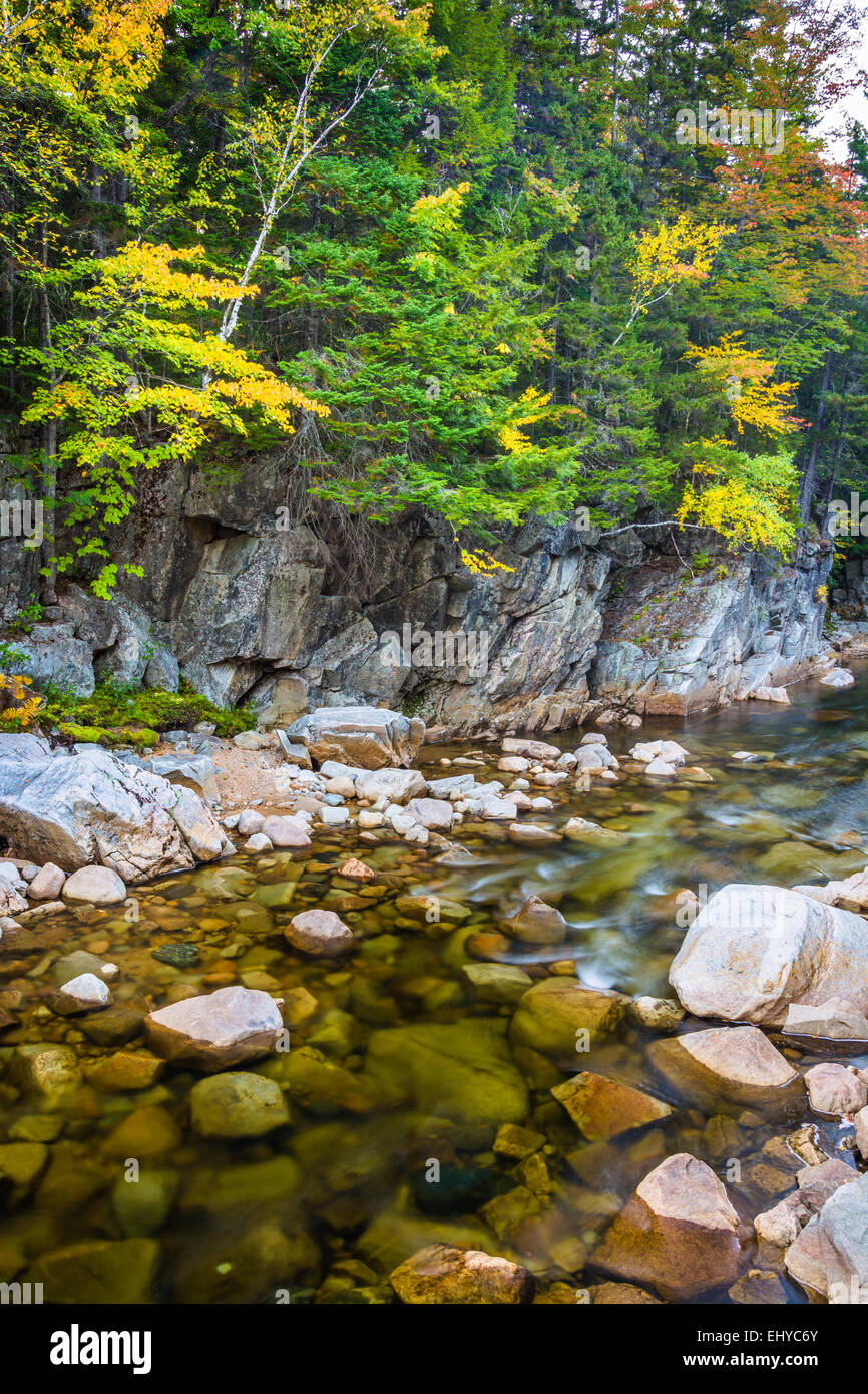 The Swift River at Rocky Gorge, on the Kancamagus Highway, in White ...