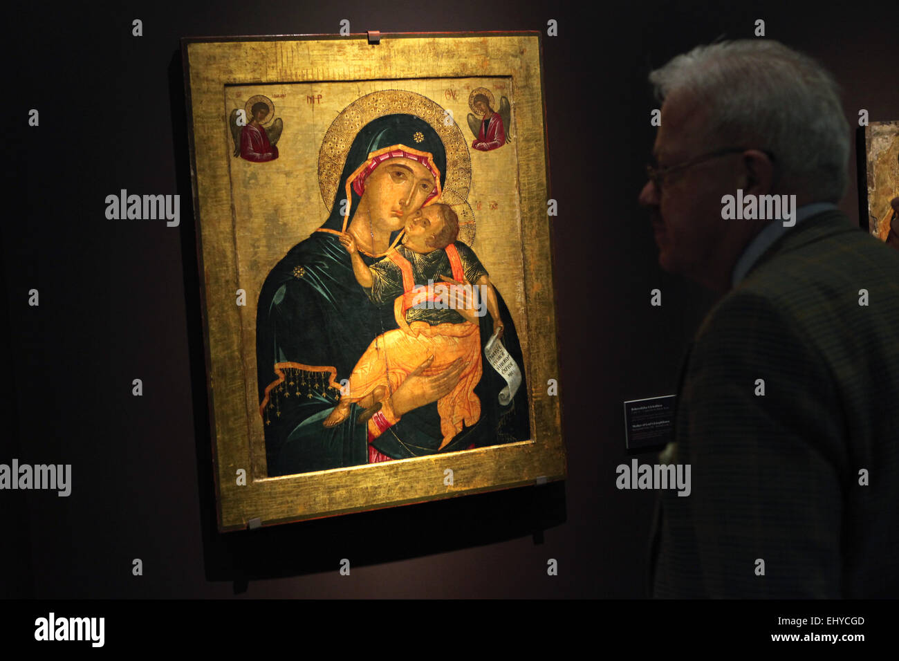 Icon of the virgin eleousa hi-res stock photography and images - Alamy