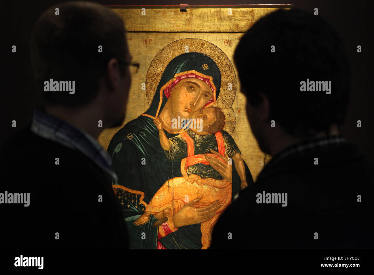 Icon of the virgin eleousa hi-res stock photography and images - Alamy
