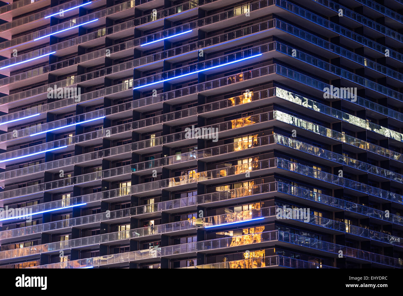 Modern Architecture. Glassy Building at Night Stock Photo - Alamy