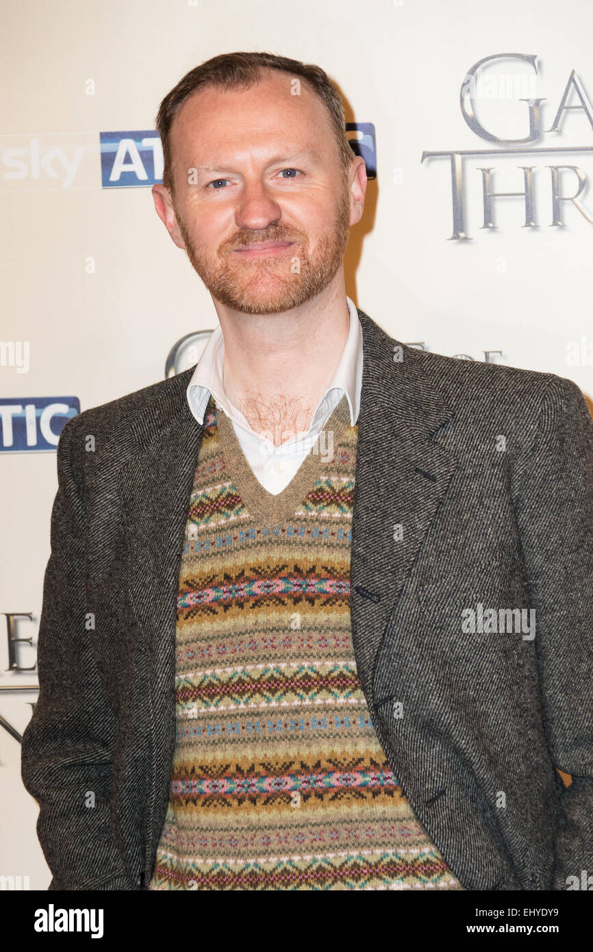 London, UK. 18th March 2015. Mark Gattis attends the world premiere of ...
