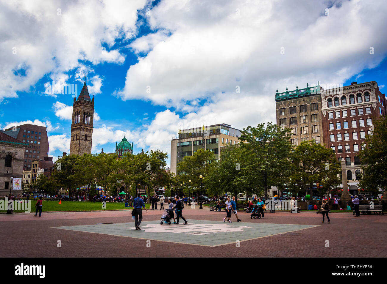 Copley Square, in Boston, Massachusetts Stock Photo - Alamy
