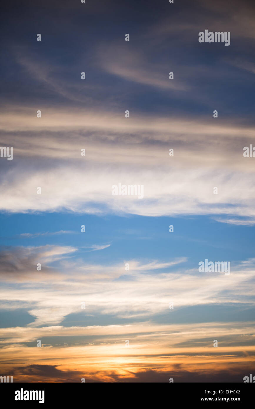 Colorful Sunset Cloudscape. Colorful Sky Photo Background Stock Photo ...