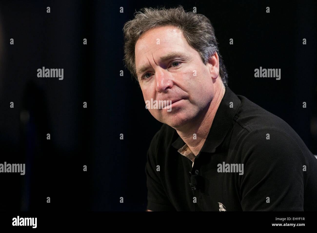 Washington, DC, USA. 17th Mar, 2015. Greg Wyler, CEO, OneWeb, speaks at ...