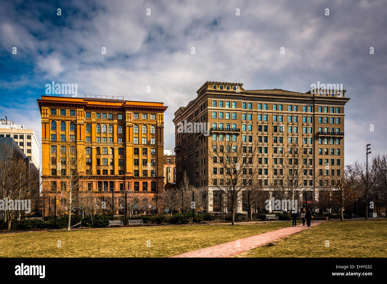Buildings along 5th Street in Philadelphia, Pennsylvania Stock Photo ...