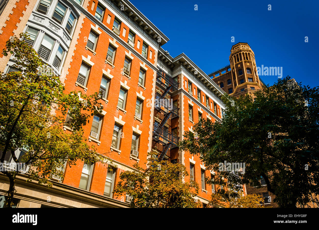 Buildings on Clark Street in Brooklyn Heights, New York Stock Photo - Alamy