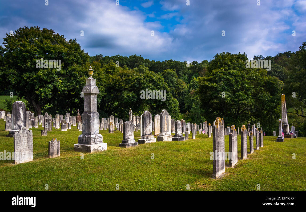 Cemetery in Glenville, Pennsylvania Stock Photo - Alamy