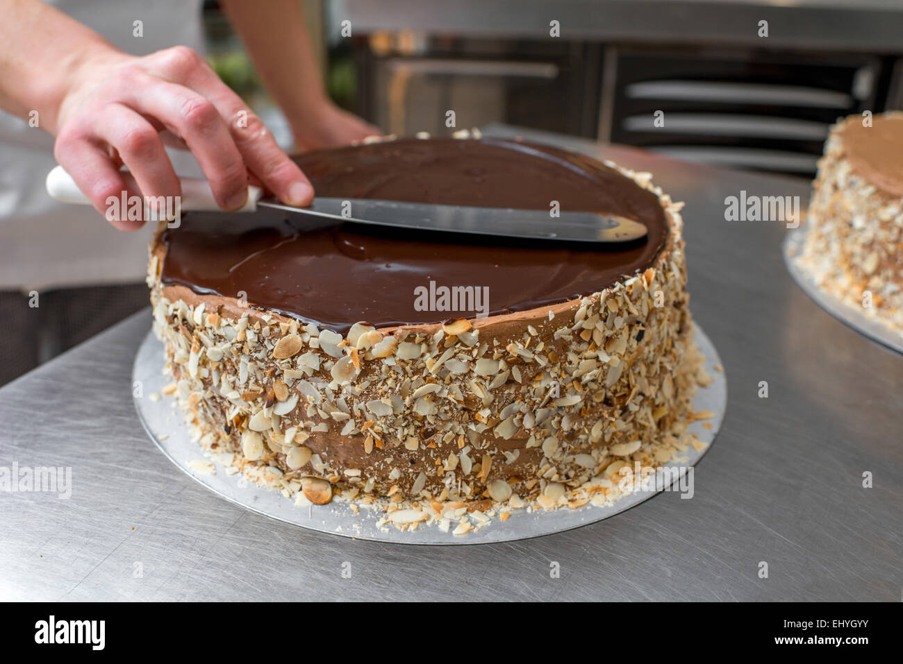 Making chocolate nuts hi-res stock photography and images - Alamy
