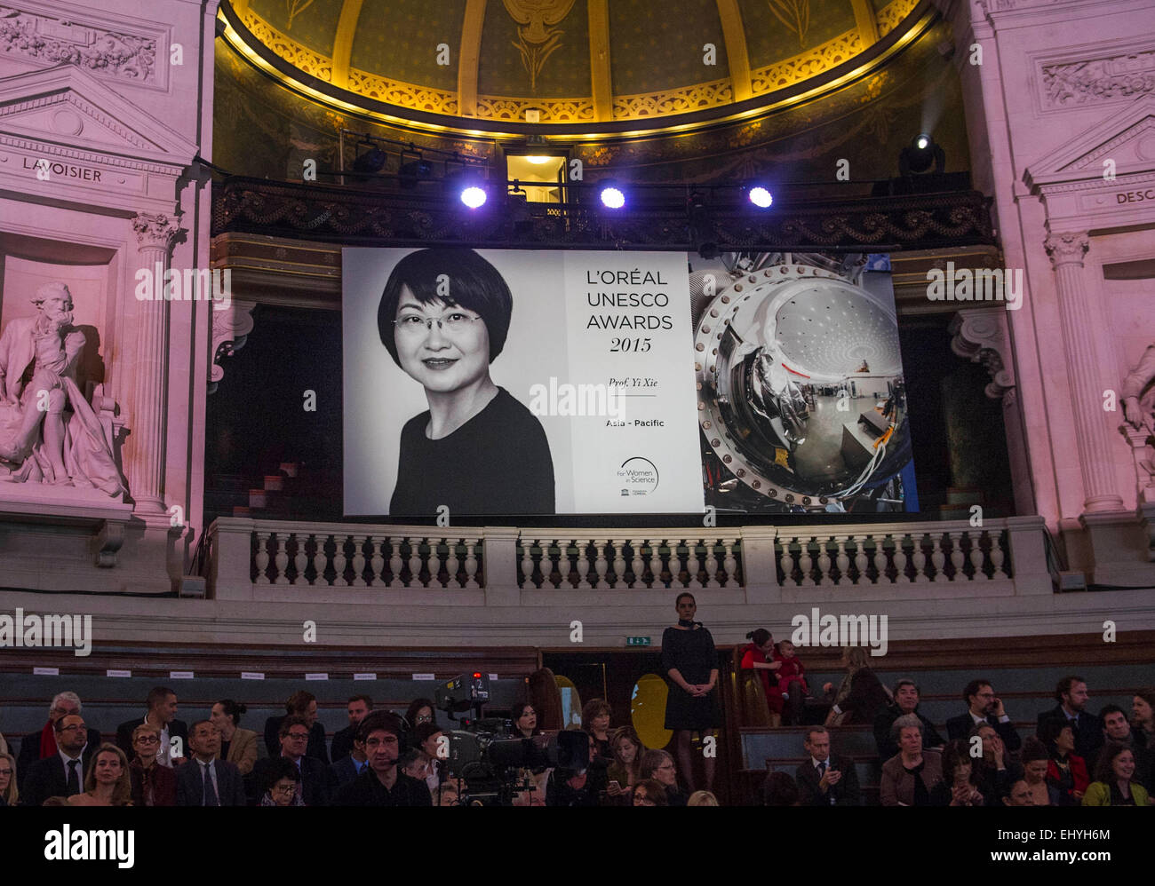 Paris, France. 18th Mar, 2015. The picture of Yi Xie, professor at the ...