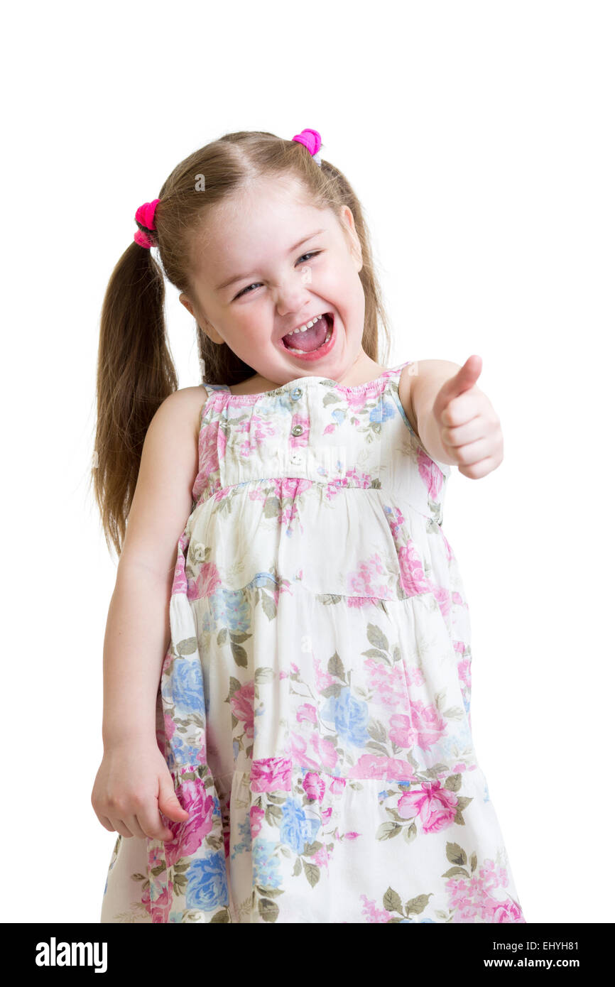 Thumbs up cute kid hi-res stock photography and images - Alamy