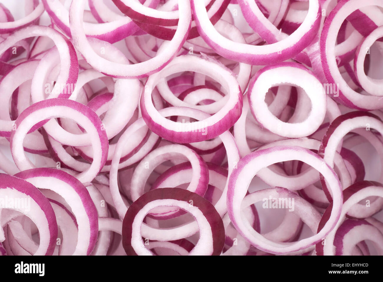 Sliced red onion background close up full frame Stock Photo - Alamy