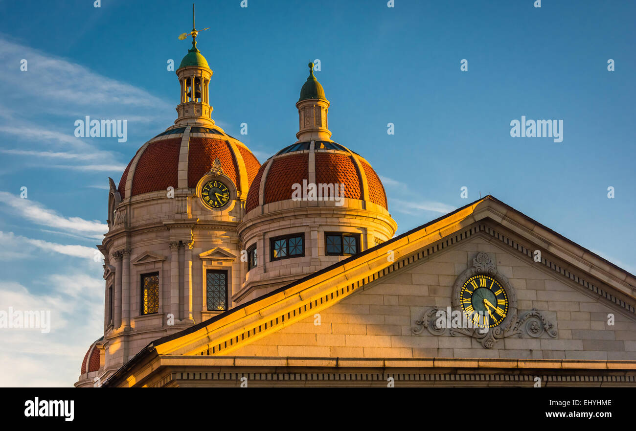 Domes of the York County Courthouse in downtown York, Pennsylvania ...