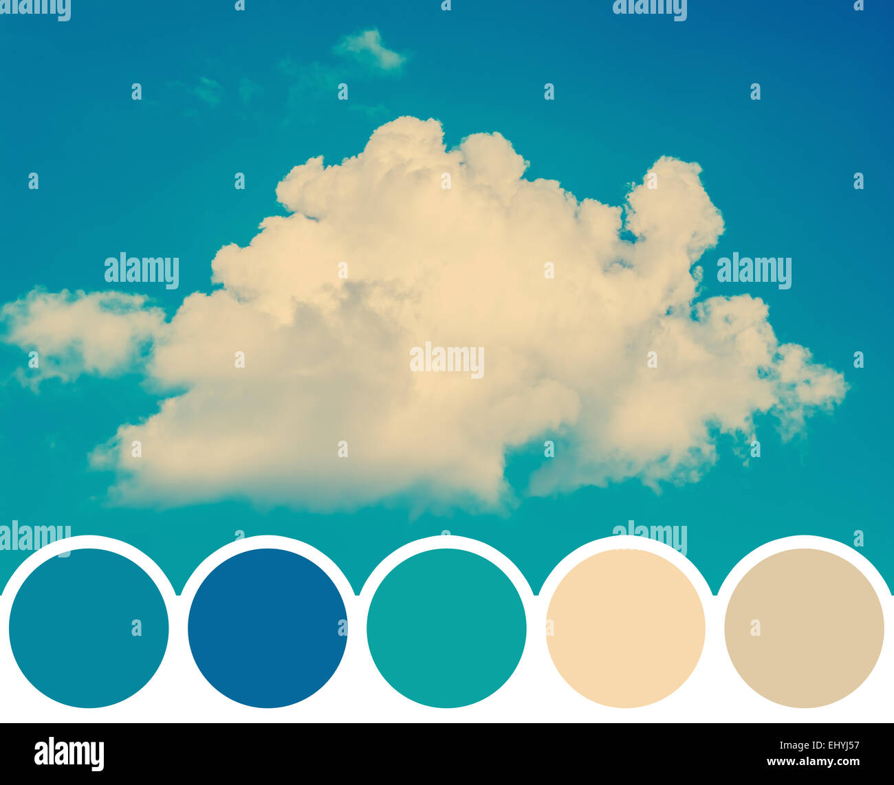 Background Blue Sky Color Palette Swatches Stock Photo 203069752 ...