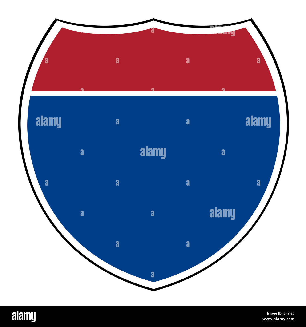 Blank Interstate Shield