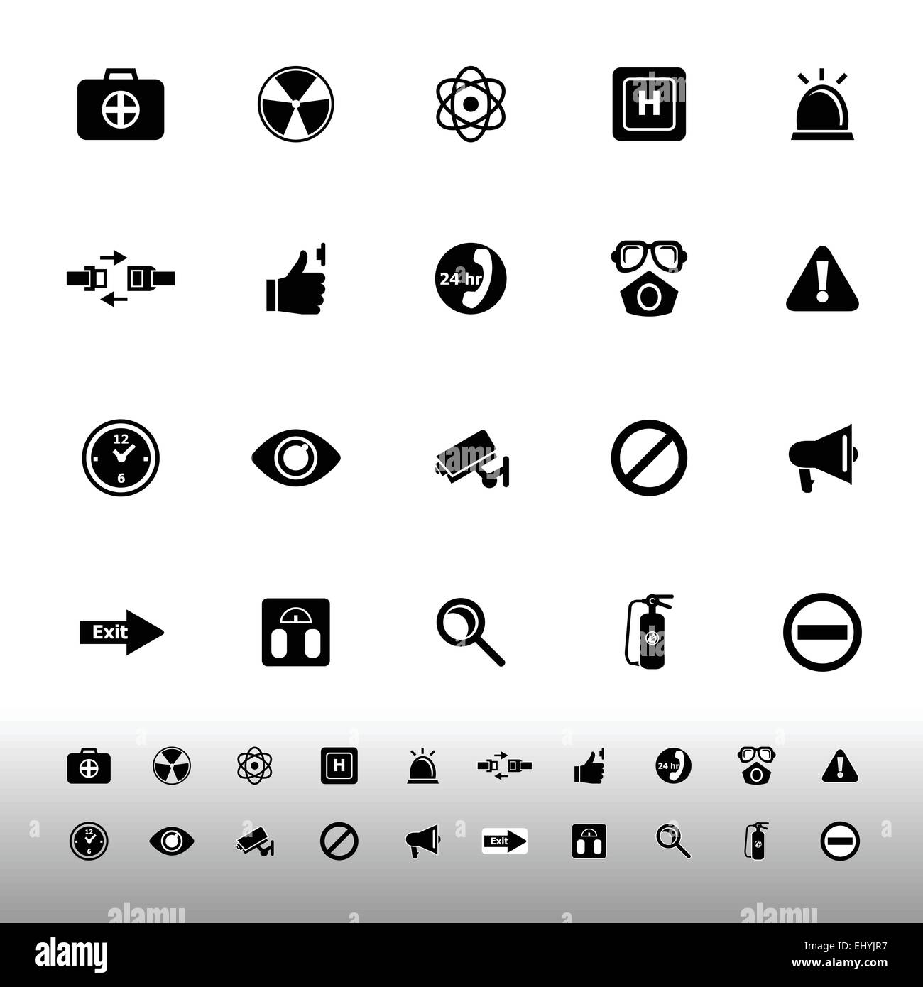 General healthcare icons on white background, stock vector Stock Vector ...