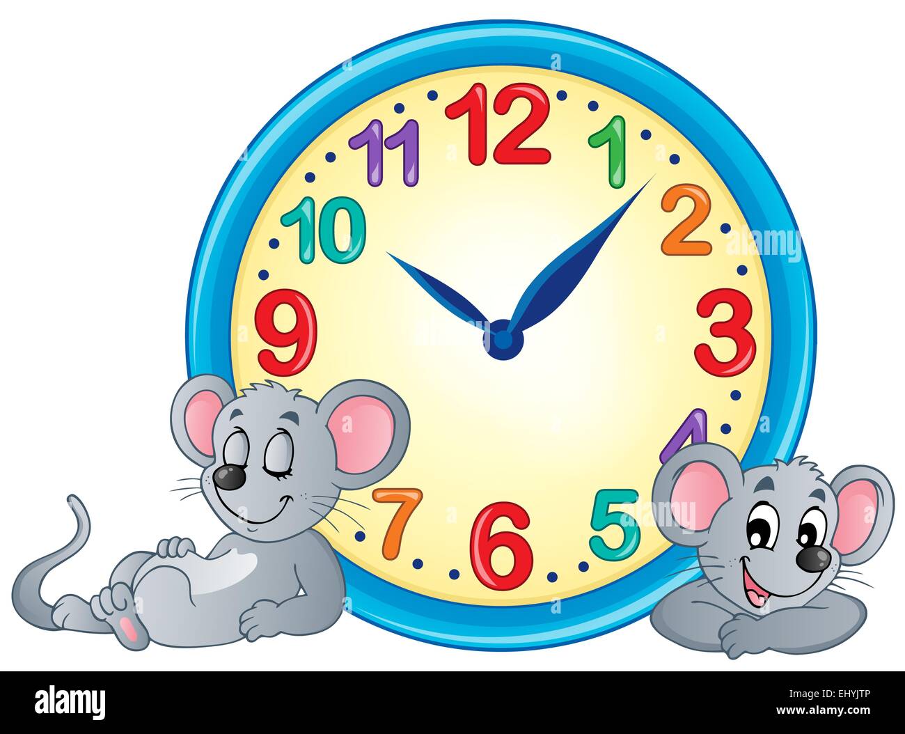 Clock theme image 4 - picture illustration Stock Photo - Alamy
