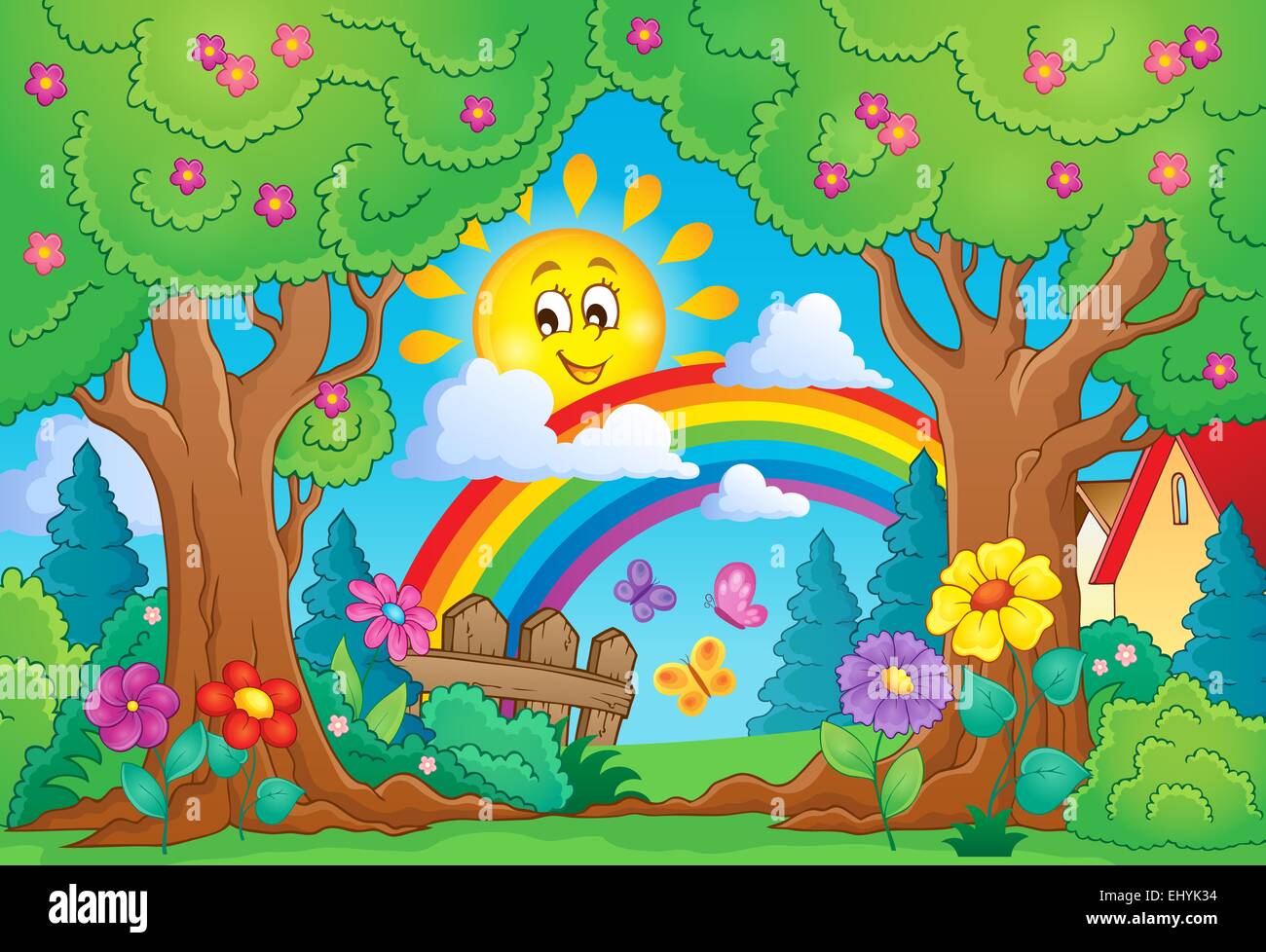 Spring theme cheerful sun picture hi-res stock photography and images ...