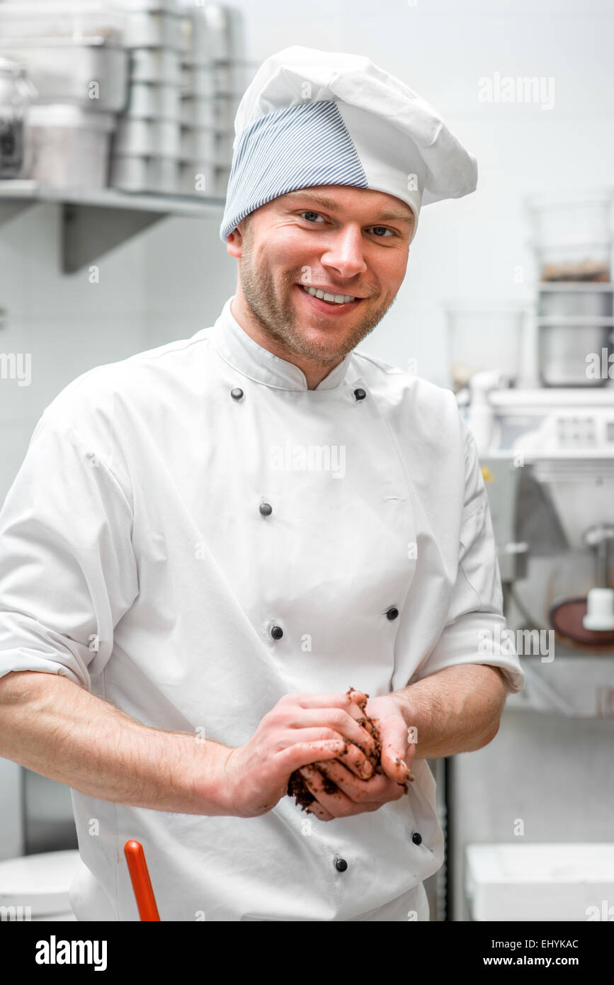 Portrait of confectioner Stock Photo - Alamy