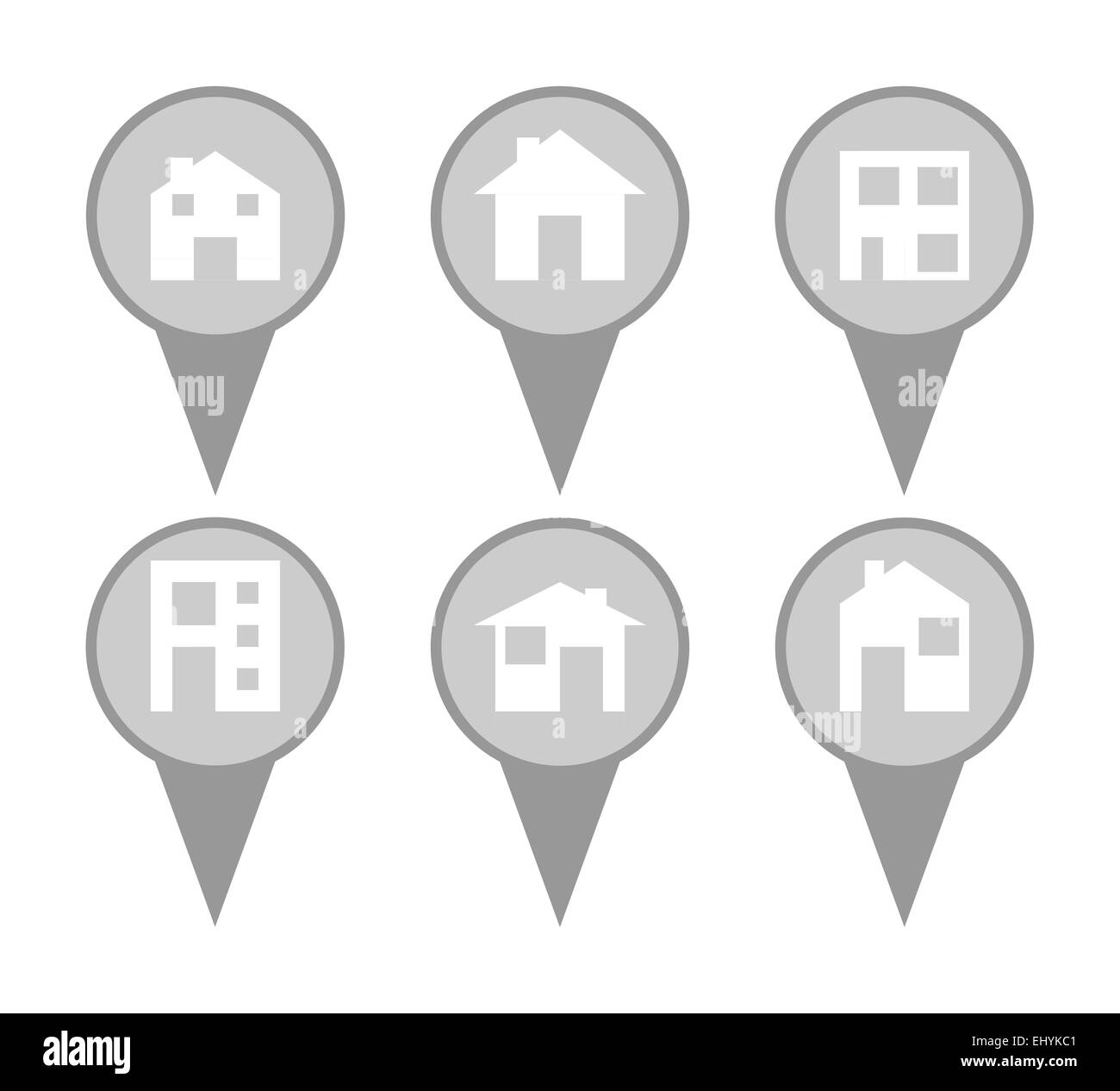 Map marker set in hi-res stock photography and images - Alamy